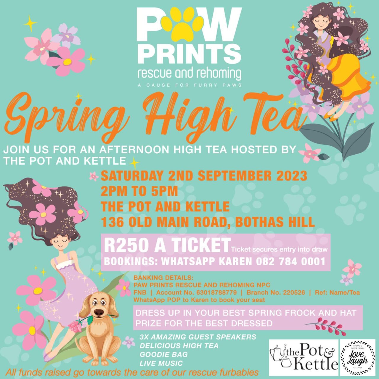 Spring High Tea | Paw Prints Rescue & Rehoming