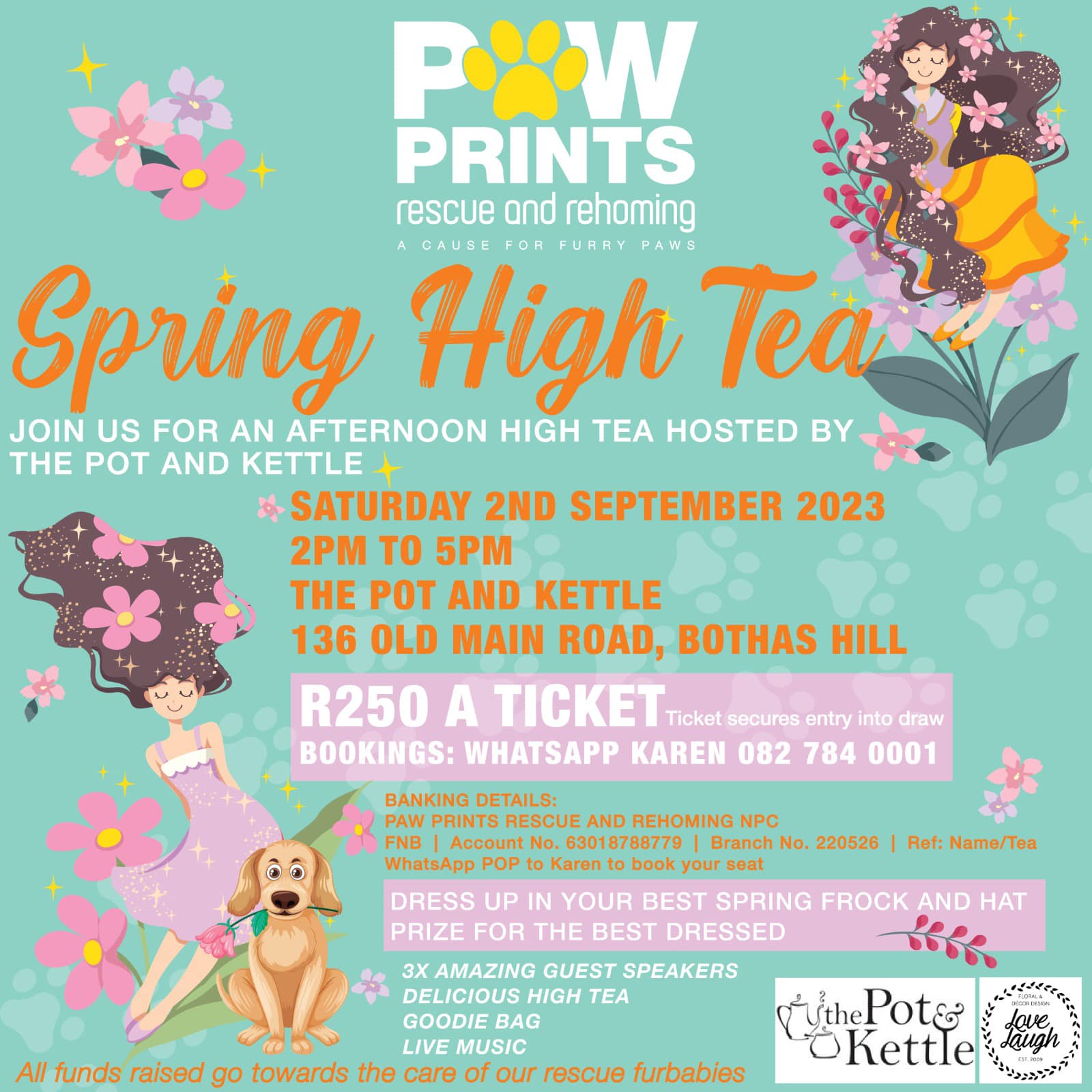 Spring High Tea | Paw Prints Rescue & Rehoming